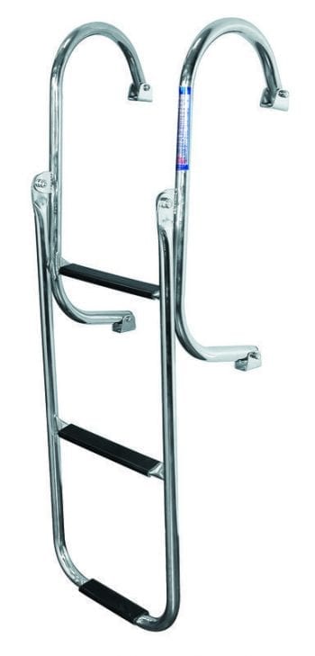 EQQ 3-Step Pontoon Transom Ladder – Boat Ladder Central
