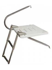 EKU O/B Swim Platform Ladder with Handle – Boat Ladder Central